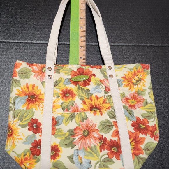 Longaberger | Bags | Pair Of Longaberger Homestead Floral Tote Bags ...